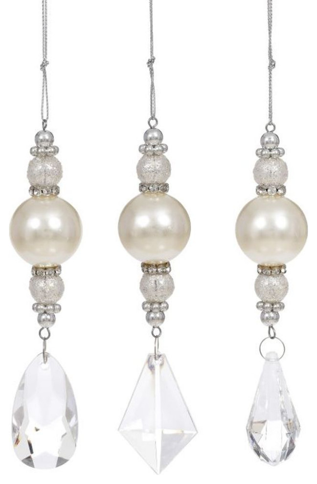 Mark Roberts Christmas 2023 Pearl Dangle Ornament 5'', Assortment of 3 ...