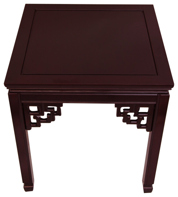 Rosewood Square Ming Table, Rosewood - Transitional - Side Tables And ...