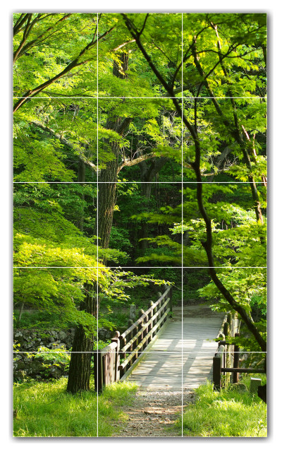 Bridge Ceramic Tile Wall Mural HZ500250, 18" Wide x 30" High ...