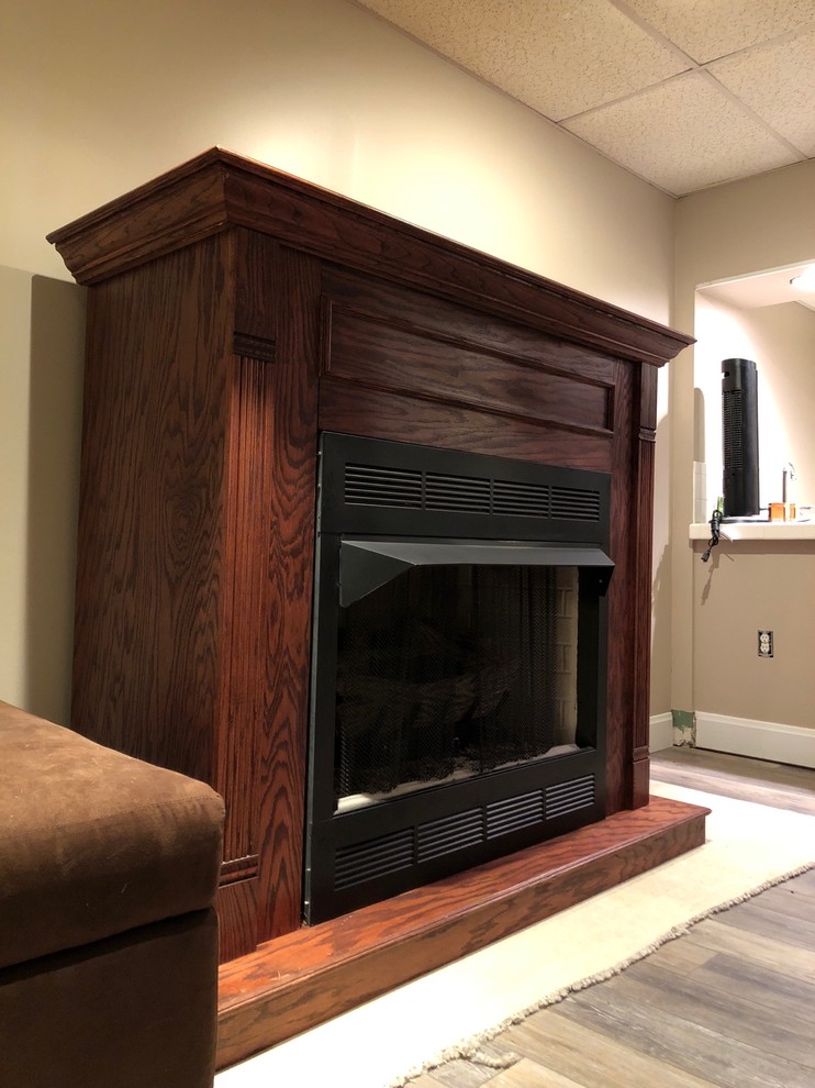 Gas ventless fireplace frame ideas