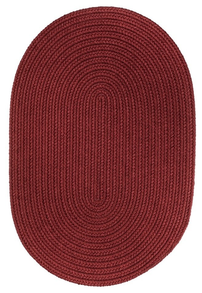 Rhody Rug Wearever Poly Rug, Colonial Red, 2'X3' Oval, 3'x5' Oval ...