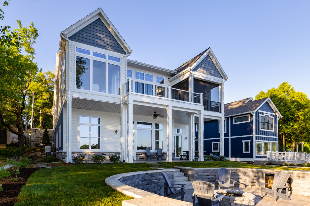 Big Brower Lake Custom Home (Teardown/Rebuild) - Traditional - Exterior ...