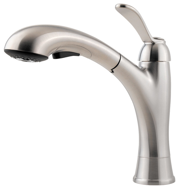 Price Pfister 529111 Clairmont 1 or 3-Hole Lead-Free Pull-Out Kitchen ...