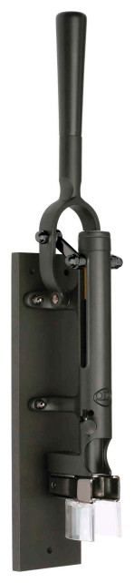 BOJ Professional Wall Mounted Corkscrew with Wood Backing, Black ...