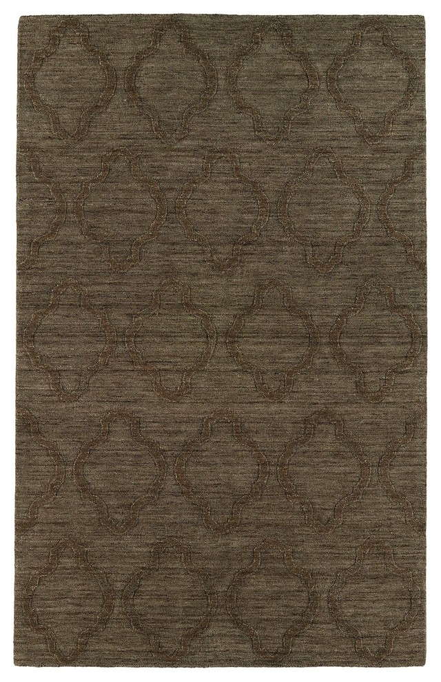 Kaleen Imprints Modern Collection Rug, Chocolate, 2'6"x8 ...