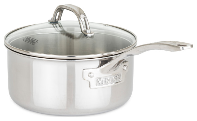 3-Ply 17-Piece Stainless Steel Cookware Set - Contemporary - Cookware ...