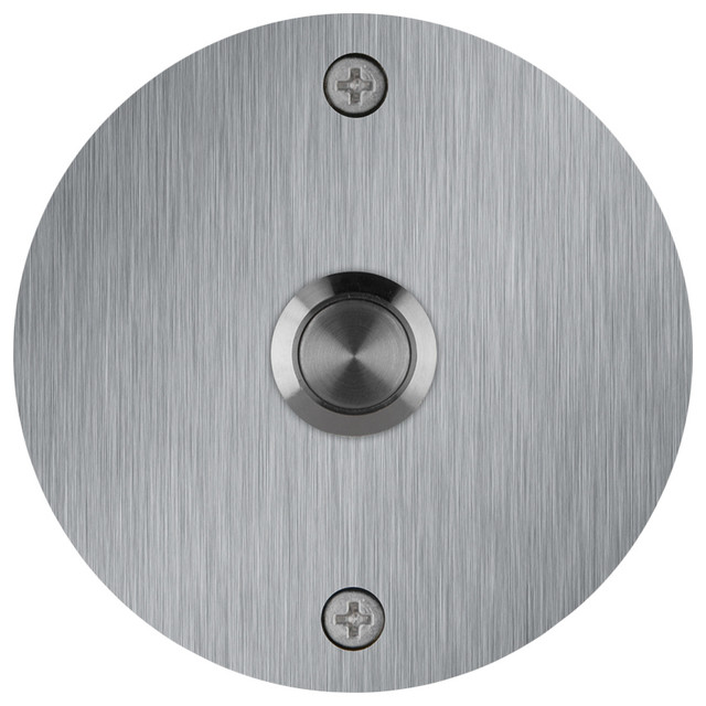Round Stainless Steel Doorbell - Contemporary - Doorbells And Chimes ...