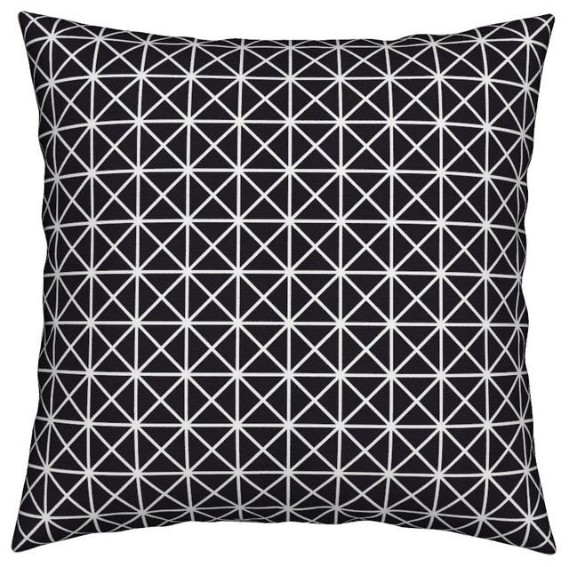 Grid Geometric Diamond Diamonds Throw Pillow - Contemporary ...