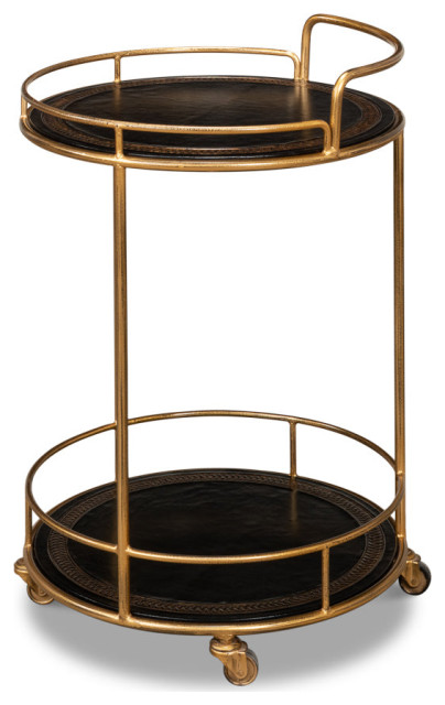 Server Round Side Table - Contemporary - Side Tables And End Tables ...