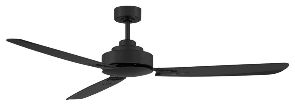 58" Ceiling Fan, Matte Black - Modern - Ceiling Fans - by Savoy House ...