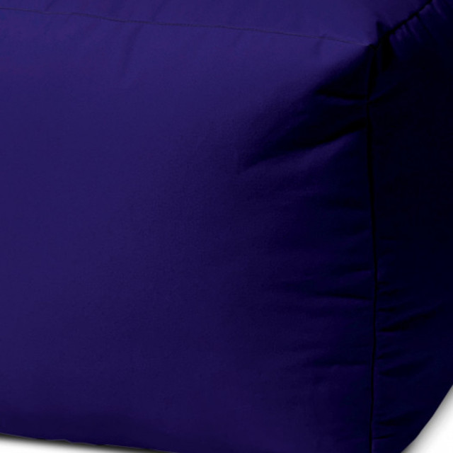 17 Cool Deep Purple Solid Color Indoor Outdoor Pouf Ottoman ...