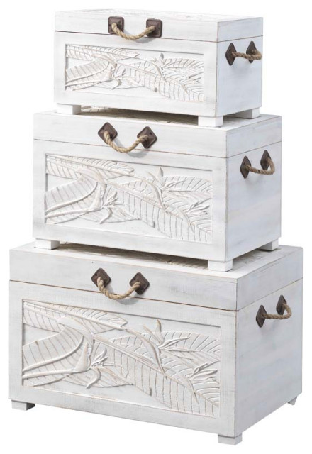 Set of Three Nesting Trunks - Tropical - Decorative Trunks - by Coast ...