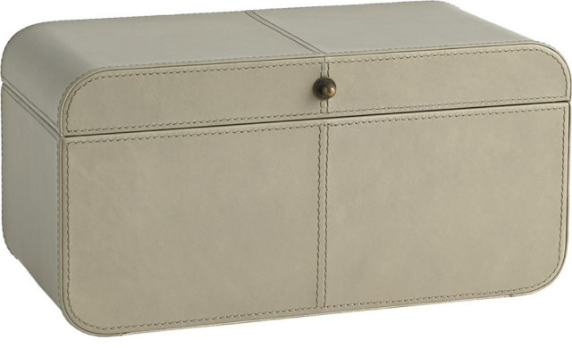 Curved Corner Box Light Gray, Small - Contemporary - Decorative Boxes ...