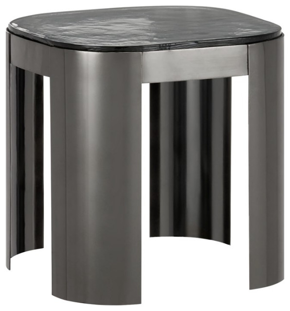 Sev Graphite Accent Table - Industrial - Side Tables And End Tables ...