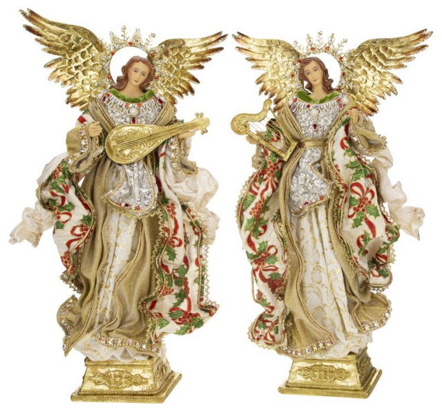 Mark Roberts 2020 Collection Standing Angel with Base, Assortment of 2 ...