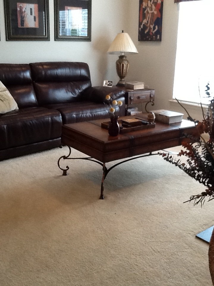 Need color for a laminate floor in small den