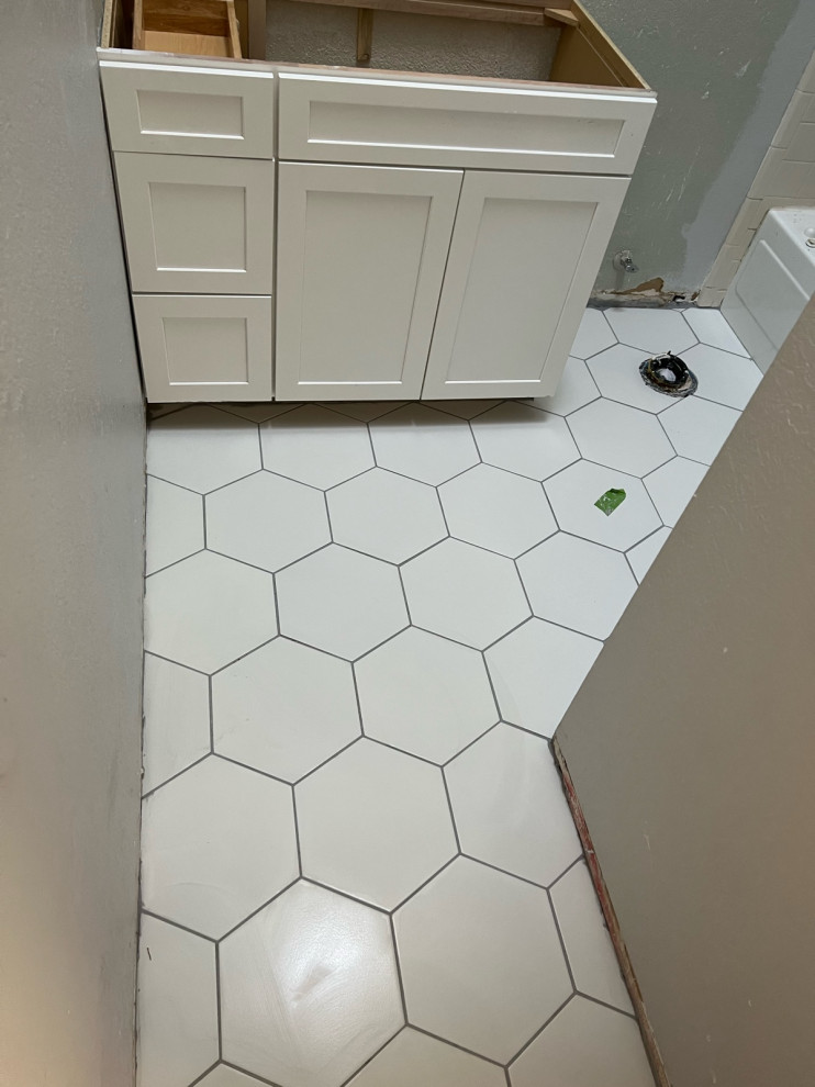 hex tile install