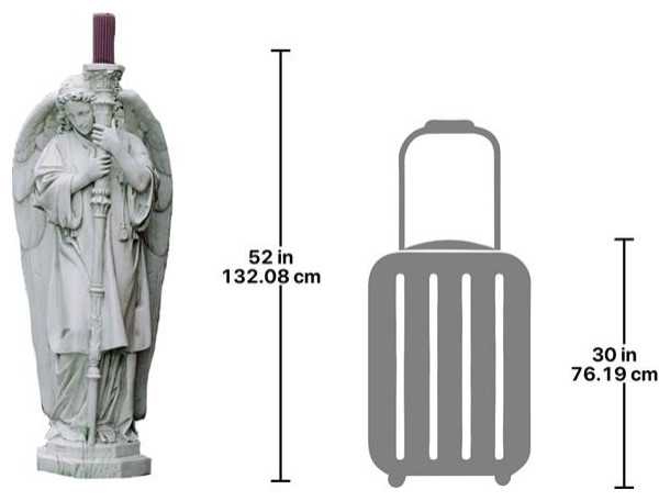 Design Toscano Large Right Guardian of Gate Angel - Traditional ...