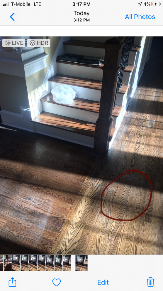 Inconsistent stain color