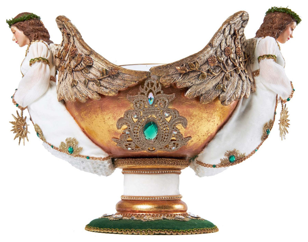 Katherine's Collection 2021 Evergreen Lane Bowl with Angels ...