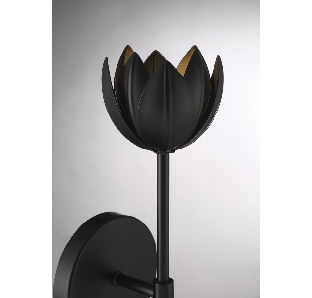 LED Wall Sconce, Matte Black - Contemporary - Wall Sconces - by Savoy ...