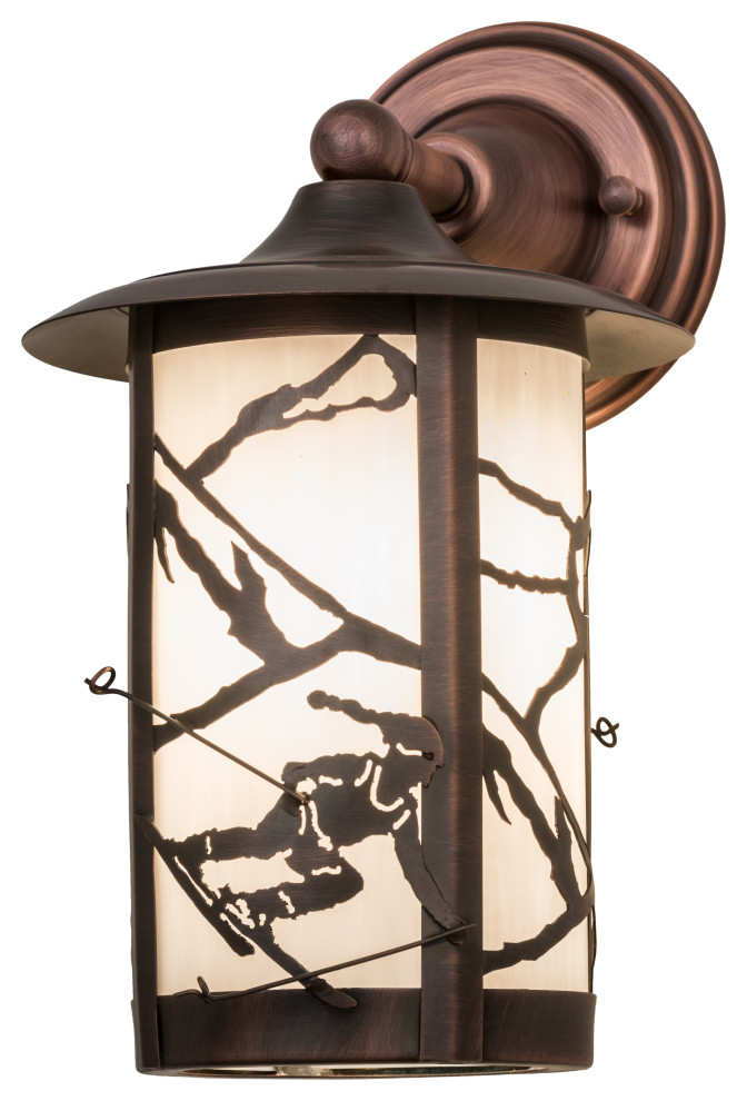 8W Fulton Alpine Solid Mount Wall Sconce - Rustic - Outdoor Wall Lights ...