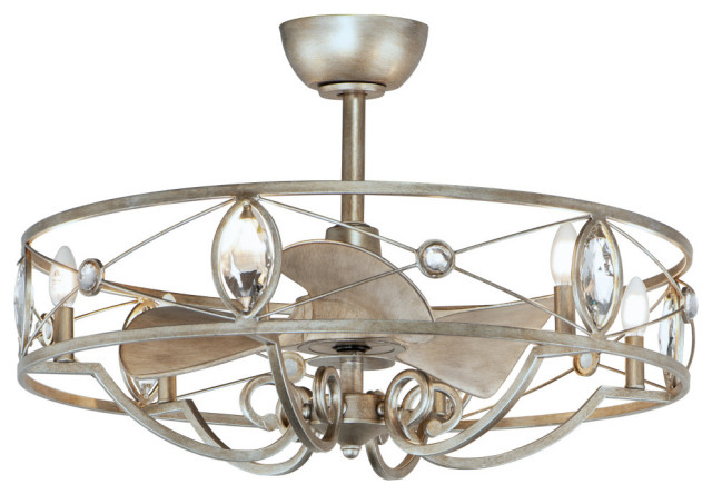 Maxim Solitaire 6-Light WiFi-Enabled LED Fandelight 61013SM, Silver ...