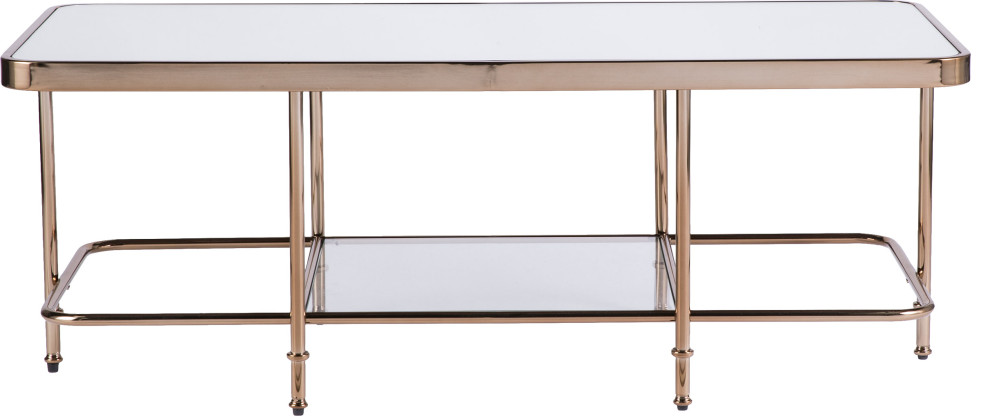 Sandlin Mirrored Cocktail Table - Contemporary - Coffee Tables - by ...