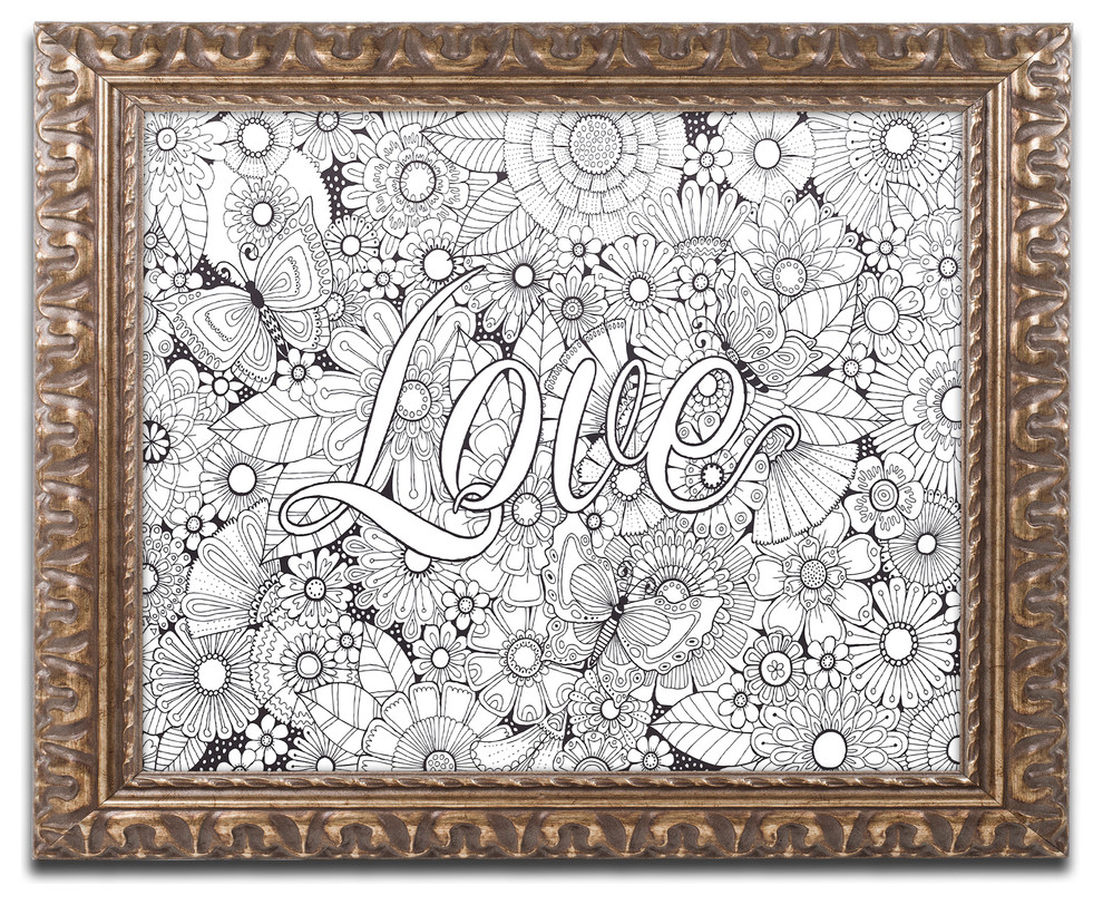 Hello Angel 'Love in the Garden' Art, 20"x16" - Traditional - Prints ...
