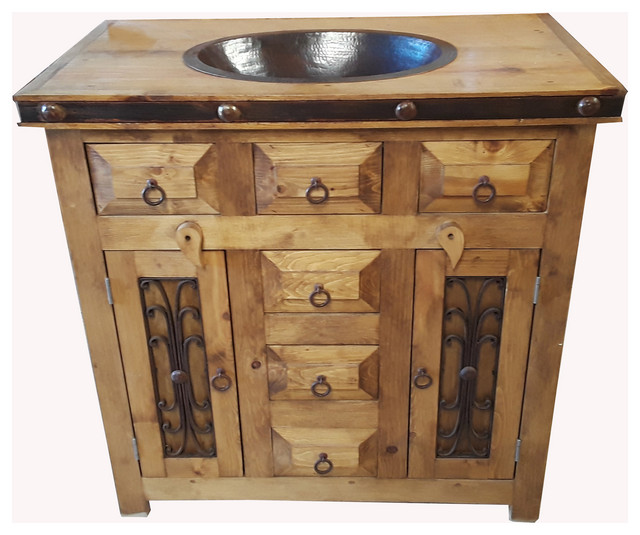 Rustic Saint Andrew Bathroom Vanity Reclaimed wood, 36 X 20 X 32 ...