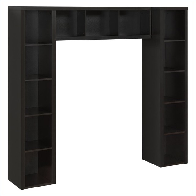 Altra Furniture Parsons Bookcases and Bridge Set in Black ...