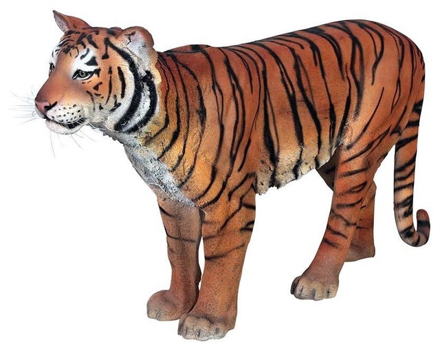 Life Size Tiger Statue - Traditional - Decorative Objects And Figurines ...