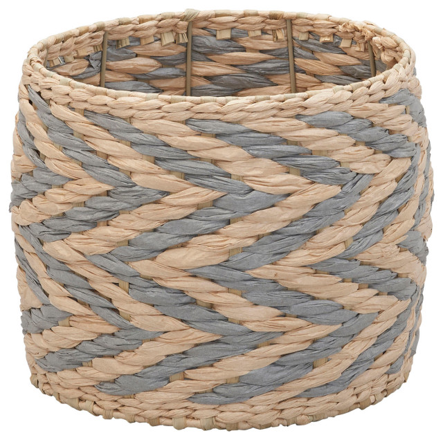 Cattail and Paper Zee Basket - Tropical - Baskets - by Household ...