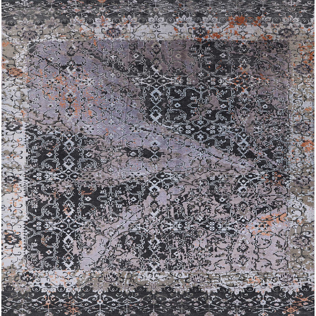 Ahgly Company Indoor Rectangle Mid-Century Modern Area Rugs, 5' x 7', 7 ...