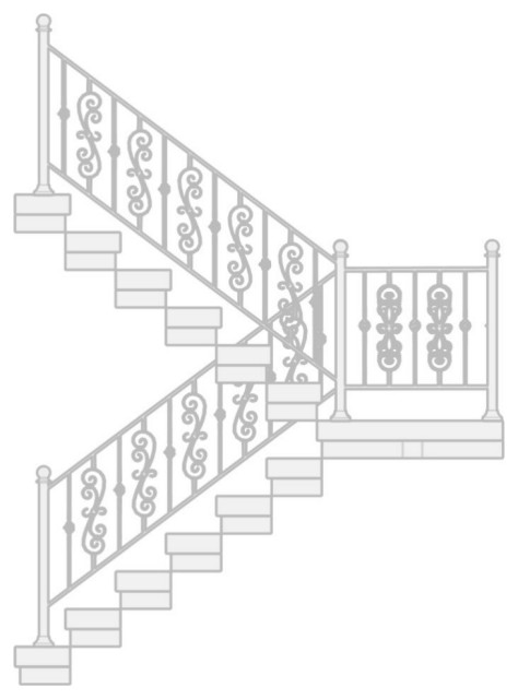 U-Shaped Victorian Metal Open Tread - Contemporary - Stair Parts - by ...