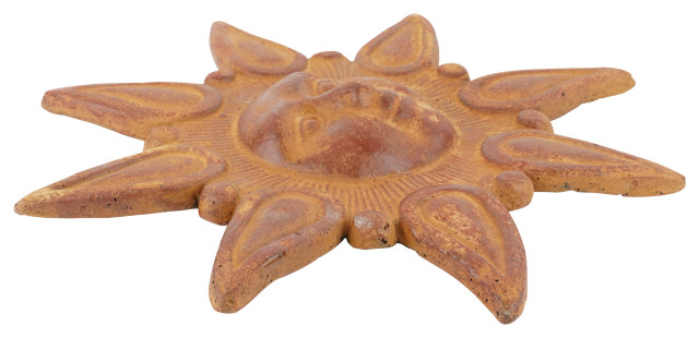 Star Clay Sun-Hand Painted-Garden-Handmade-15 inches - Farmhouse - Wall ...