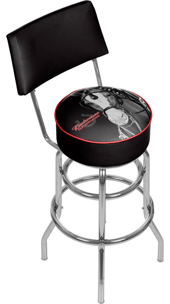 Budweiser Swivel Bar Stool With Back - Contemporary - Bar Stools And ...