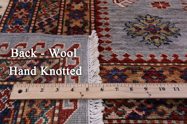 Super Kazak Hand-Knotted Wool Rug 9' 3" X 12' 4" - Q22021, 9' 3" X 12 ...