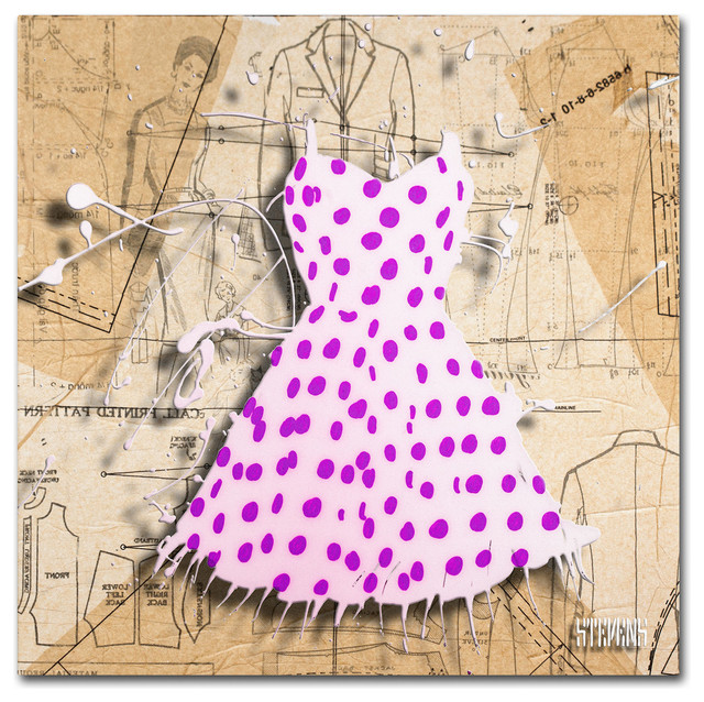 'Purple on White' Canvas Art by Roderick Stevens, 24" x 24 ...