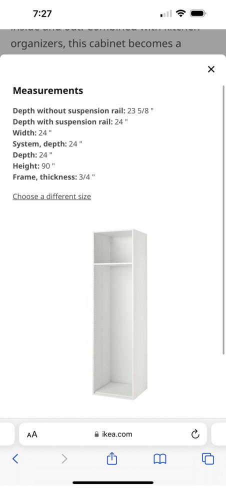Bosch 800 series 24 inch fridge ikea compatibility