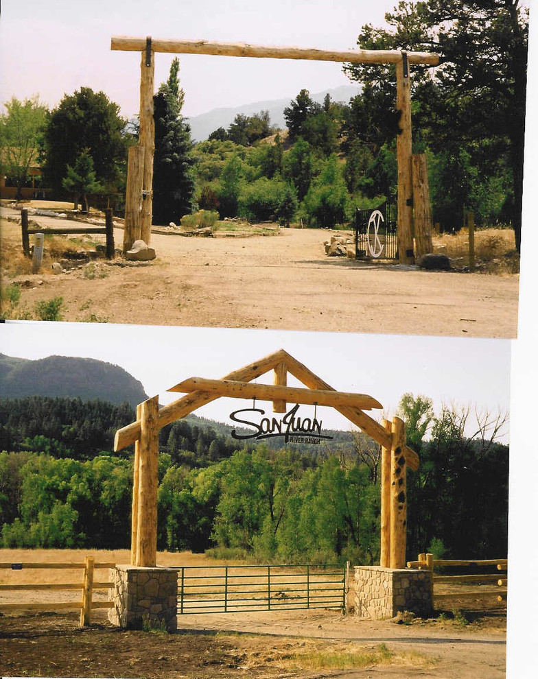 Log Entry Gates - Rustic - Denver - by Logsmith Homes LLC | Houzz