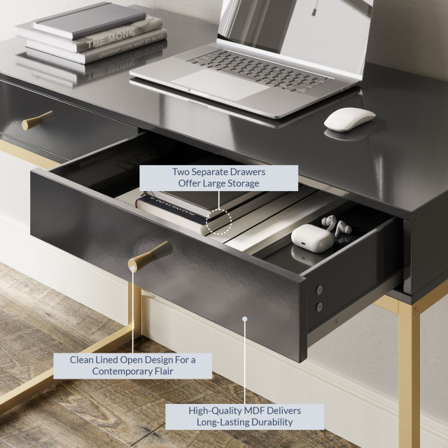 42" Home Office Writing Computer Desk Console Table - Contemporary ...