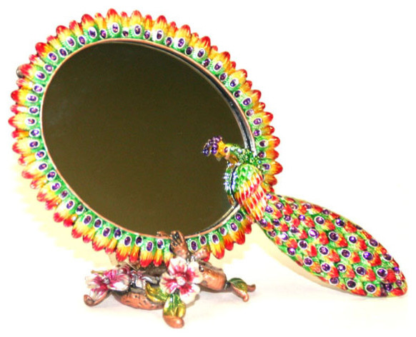 Peacock Mirror - Contemporary - Wall Mirrors - by Jubilee Gift Shop | Houzz