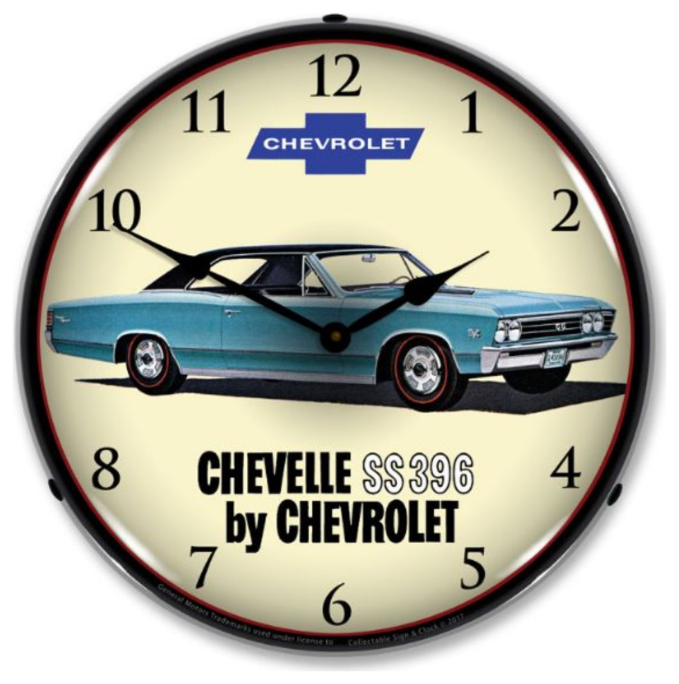 GM1702741 1967 Chevelle SS 396 Clock - Midcentury - Wall Clocks - by ...