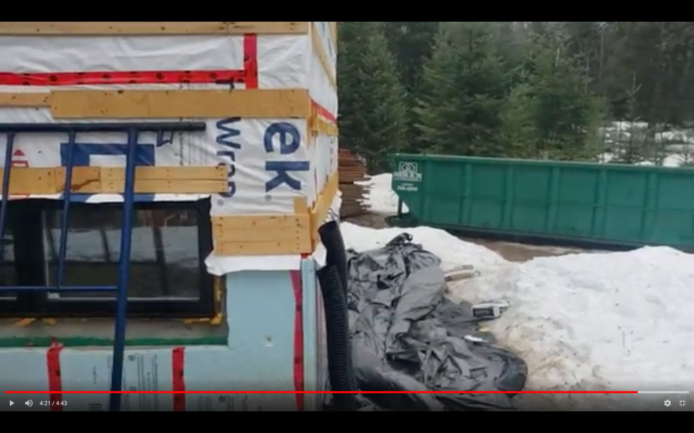 Furring Strips Installed Horizontally for Vertical Cedar Siding