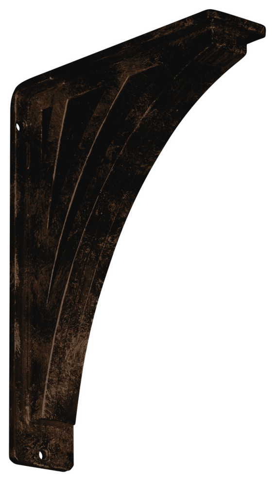 Nevio Wrought Iron Bracket, 2"Wx7 1/2"Dx10"H - Transitional - Brackets ...