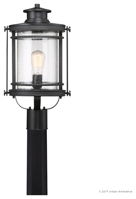 Luxury MidCentury Modern Black Outdoor Post Light, UQL1010, Cannes ...