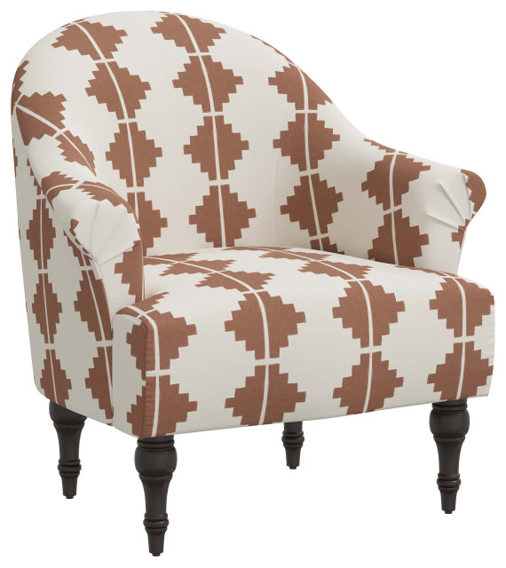 Chair, Aztec Terracotta, One Size - Southwestern - Armchairs And Accent ...