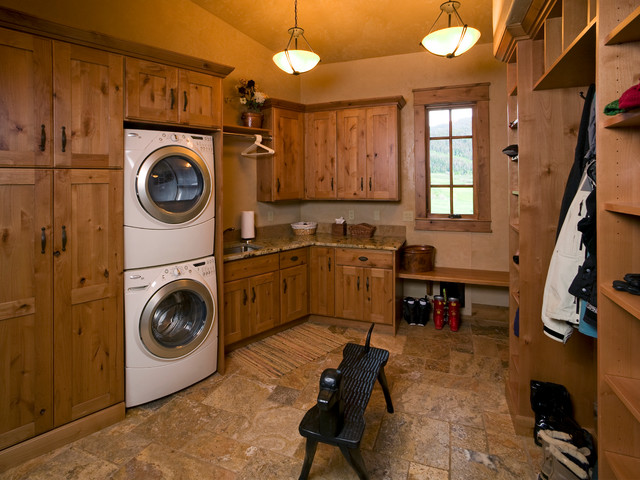 Catamount Ranch - Rustic - Laundry Room - Denver - by Amaron Folkestad ...
