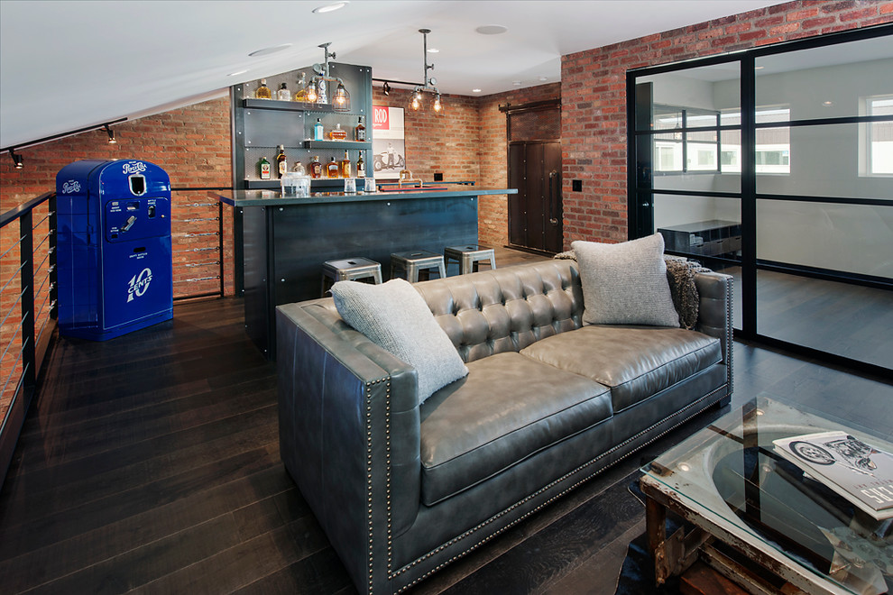 Custom Man Cave - Industrial - Calgary - by Rockcreek Builders | Houzz